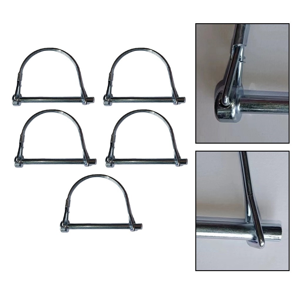 [KUM] Pack of 5 locking pins Tubular folding pin with spring lock ...