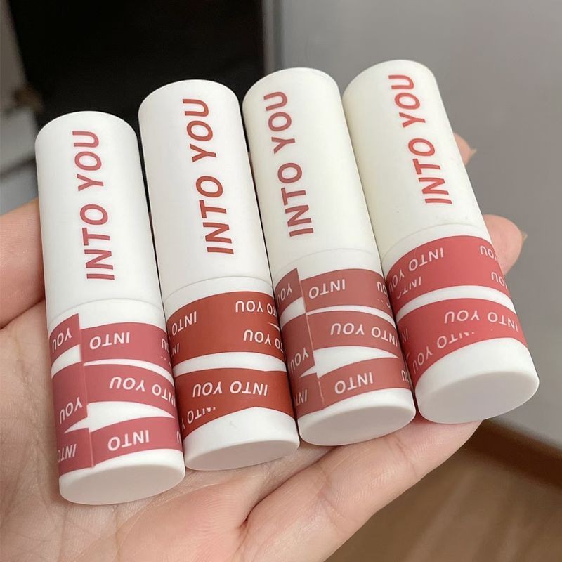 Into YOU Lip Mud Heroine Lip Cheek Dual-use Lipstick Non-Fade Matte ...