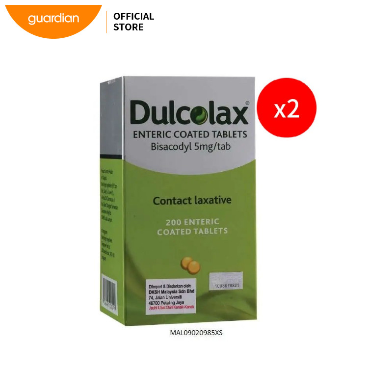 [Bundle of 2] Dulcolax Enteric Coated Tablet 5mg 200s (2x121076162 ...