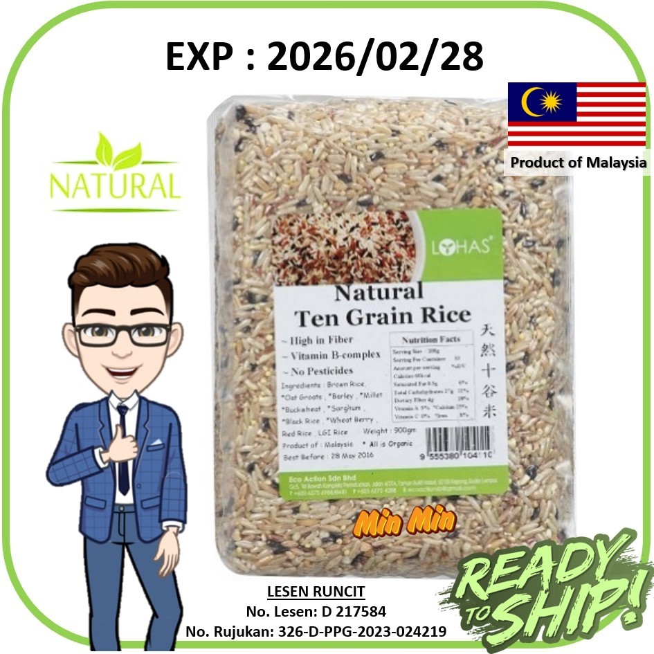 LOHAS Ten Grain Rice 900gm 天然十谷米 | Shopee Malaysia
