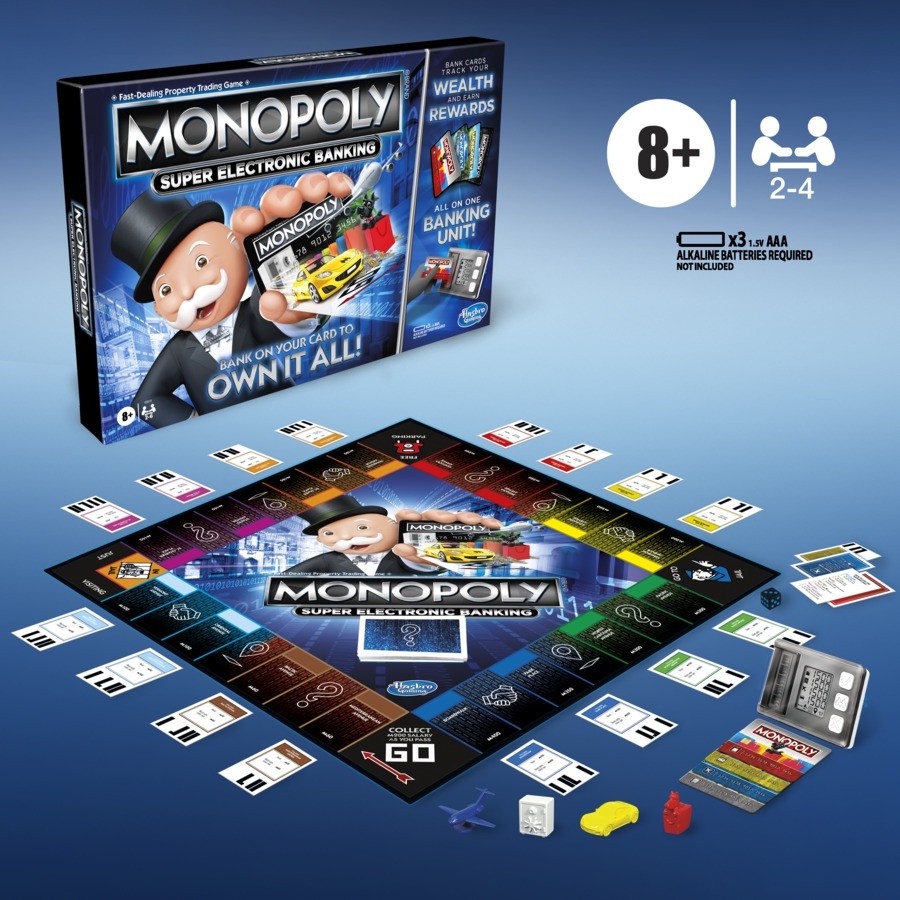 Monopoly Ultimate Rewards Board Game, Electronic Banking Unit, Choose ...