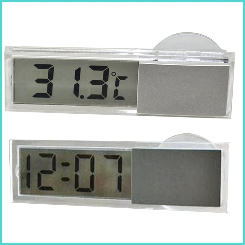 Car LCD Clock Dashboard Car Clock With Suction Cup Vehicle Accurate LCD ...