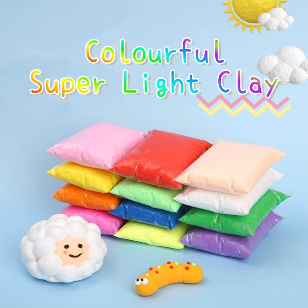 Super Light Clay DIY Air Dry Clay Non-Toxic Soft Stretchy Plasticine ...