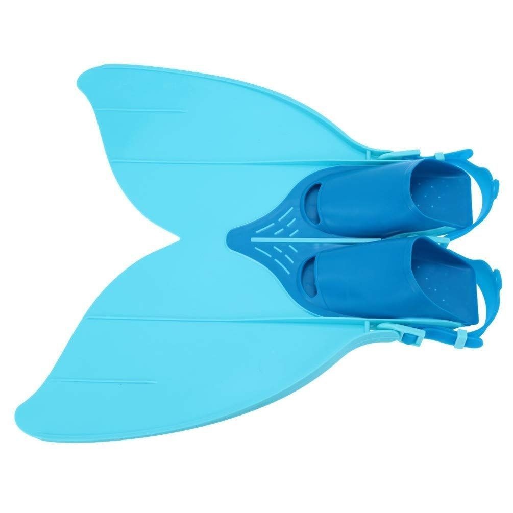 Whale Tail Fins Conjoined Adult Fins, Single Piece Mermaid Diving Fins ...