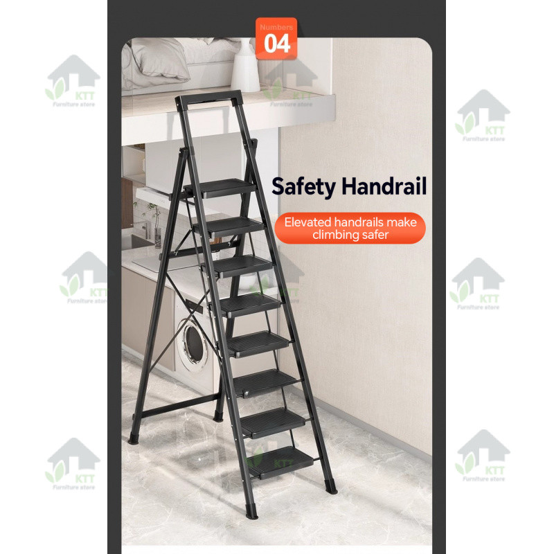 Ladder Folding Ladder Portable Staircase Climbing Ladder Widened Step ...