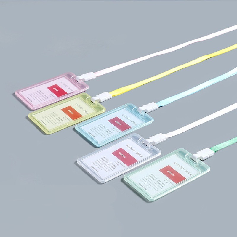 Double Sided Transparent Name Tags Work Card and Bus Card Protective ...