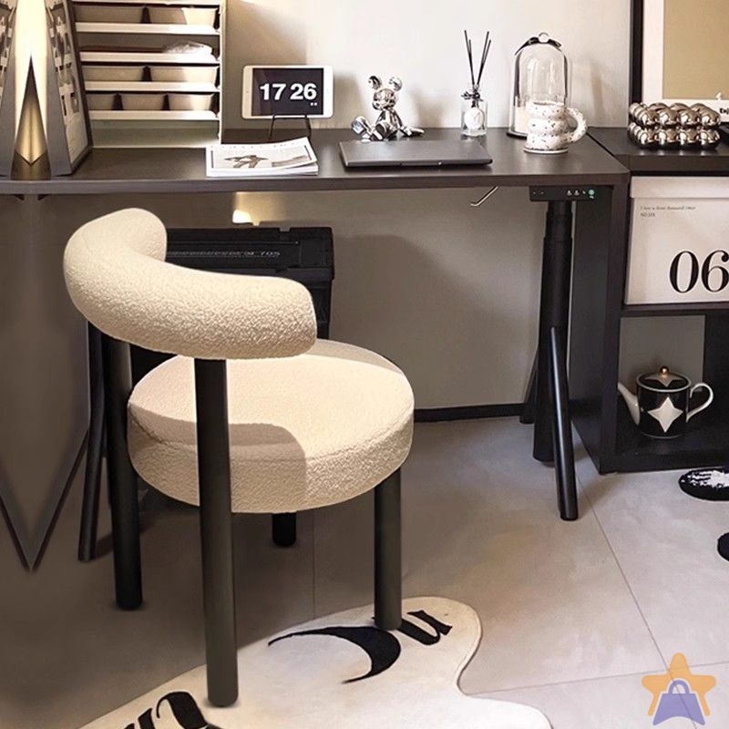 Internet celebrity makeup stool ins style desk chair back stool bedroom ...