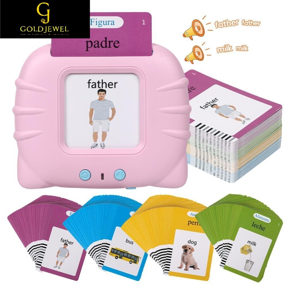 [MJ] Early Education Flash Card Machine Cat Shape Kid Learning Talking ...