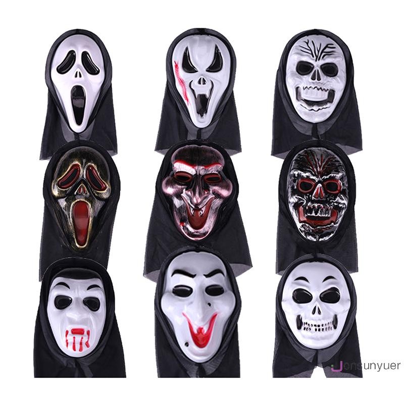 [Jonsunyuer] Realistic Movie Scary Ghost Mask Halloween Creepy Devil ...