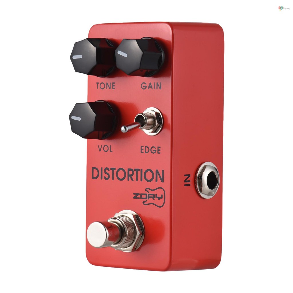 ZORY Guitar Metal Distortion Effects Pedal TONE/GAIN/VOL/EDGE DC 9V 6 ...