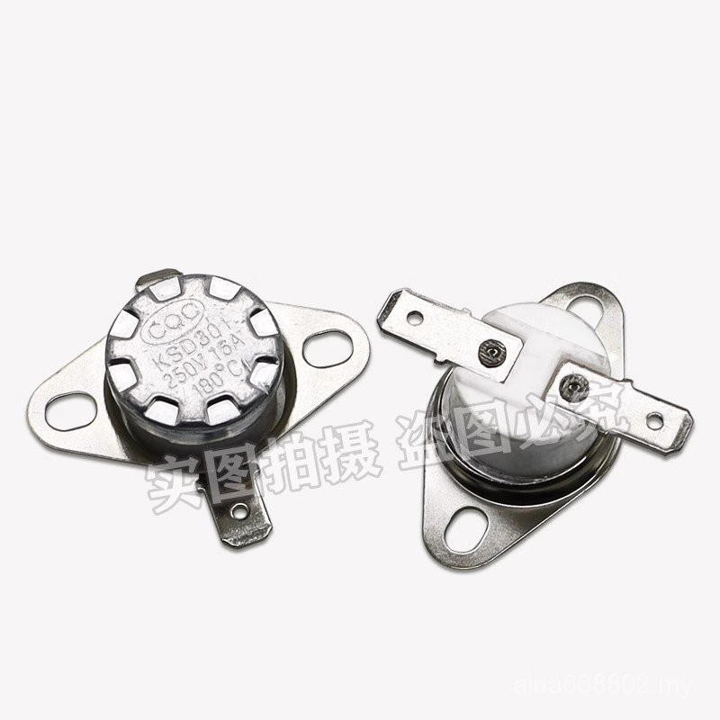 Normally Closed KSD301 Temperature Thermostat 40-180 Degree 250V16A ...