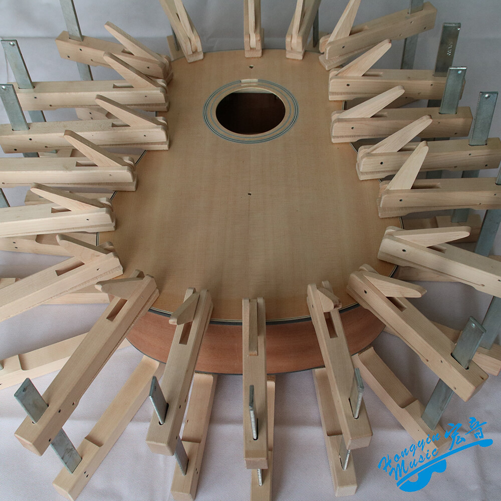 Hand-made Hard Maple Wood Iron Deep Throat Clamp for Guitar Cello ...