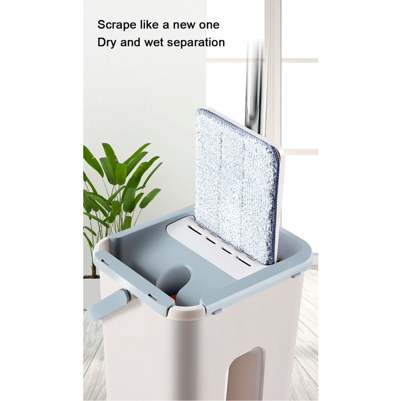 Goheaven 1 of Set Flat Mop with Bucket - Easy Cleaning System | Shopee ...