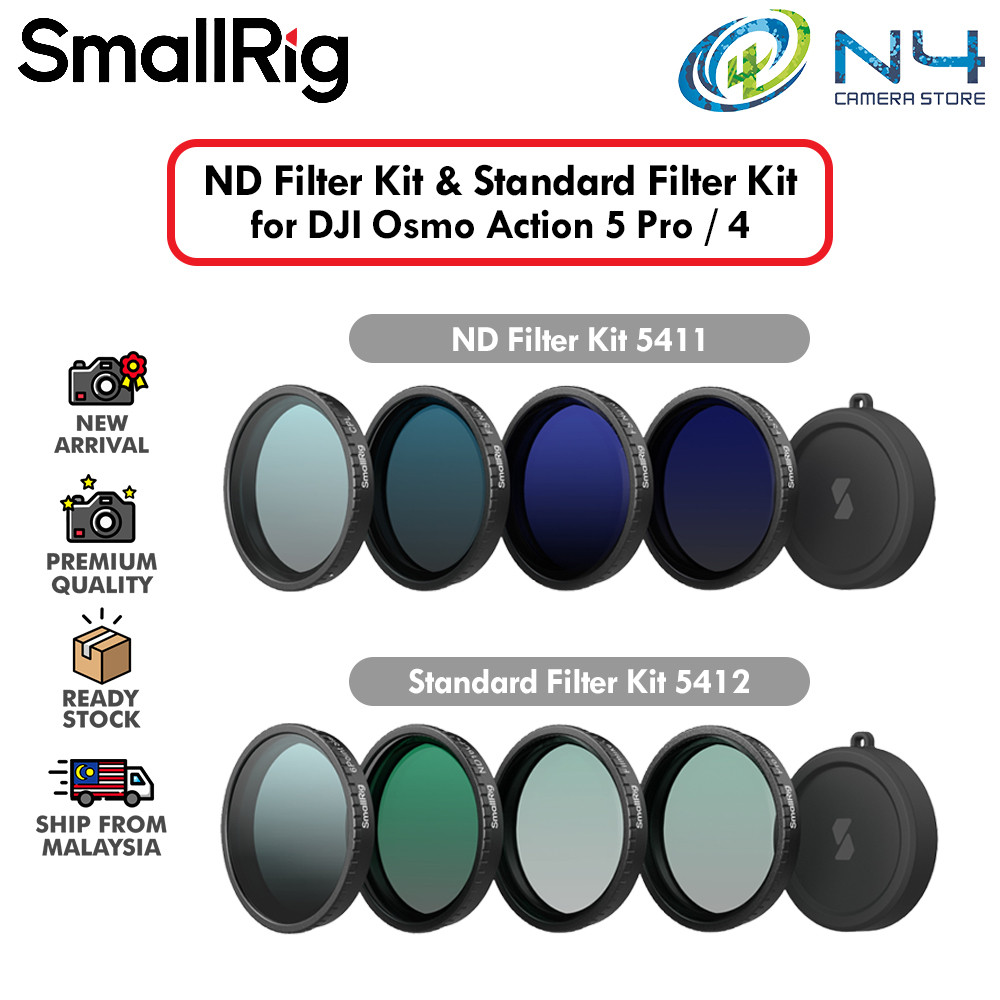 SmallRig Filter Kit for DJI Osmo Action 5 Pro / Action 4 - ND Filter ...