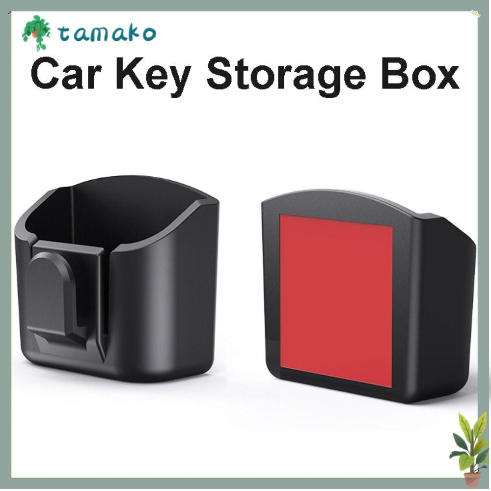 TAMAKO Car Key Storage Box, Reusable Back Adhesive Car Dashboard ...