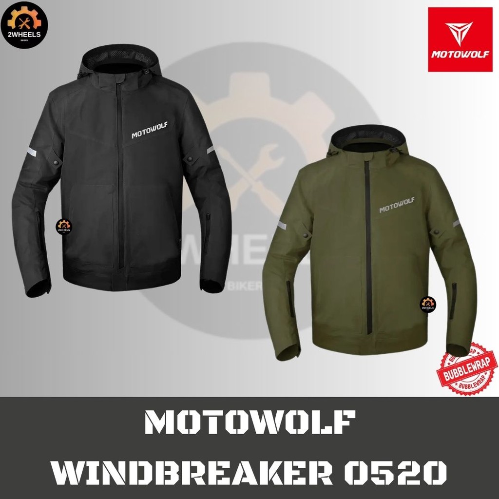 Jaket Windbreaker Motowolf 0520 Windbreaker Jacket Motorcycle Riding ...