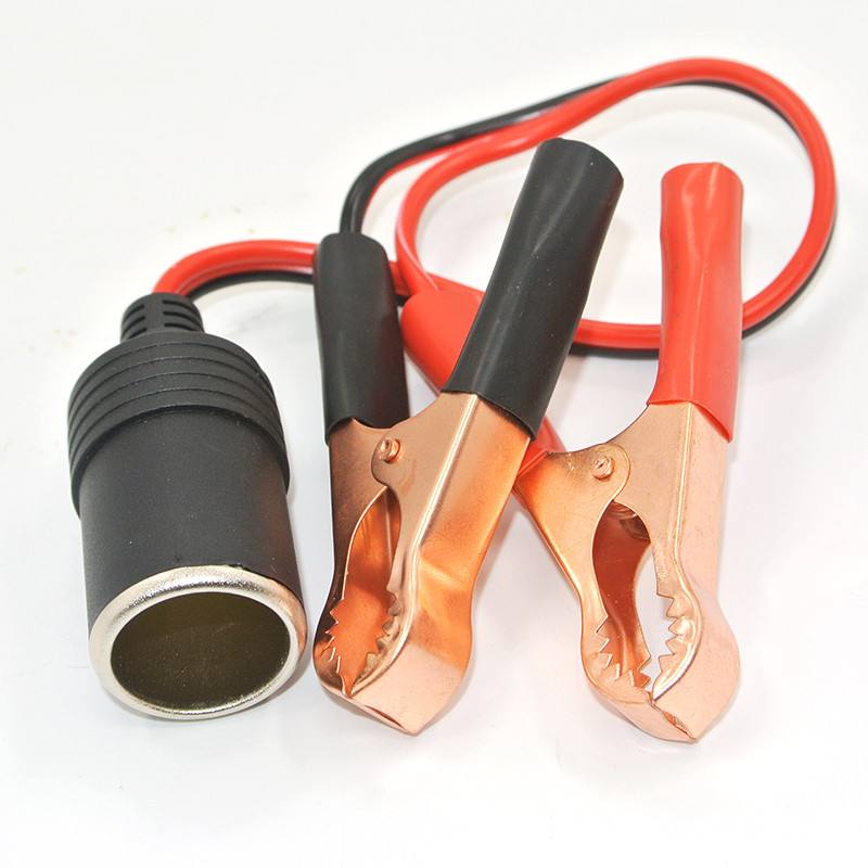 Cigarette Lighter Female Socket Car Power Pure Copper Battery with Clip ...