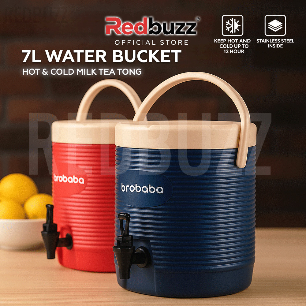 REDBUZZ 7L Termos Dispenser Air Tahan Panas&Sejuk Stainless Steel Water ...