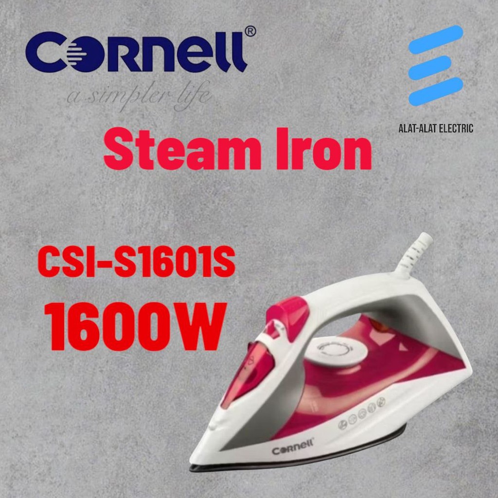 CORNELL STEAM IRON 1600W CSI-S1601S | Shopee Malaysia