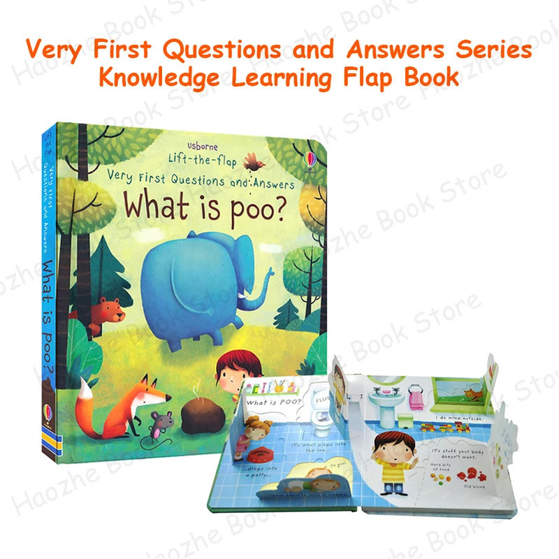 What is Poo Usborne Lift the flap Activity English Book Montessori ...