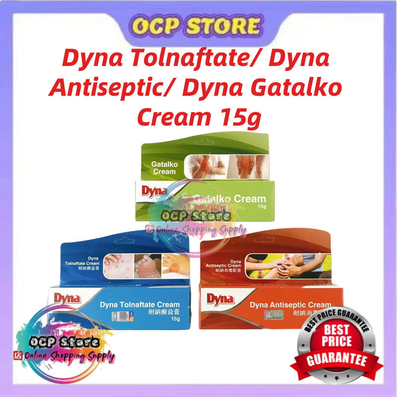 New!!! Dyna Tolnaftate Cream / Dyna Antiseptic Cream / Dyna Gatalko ...