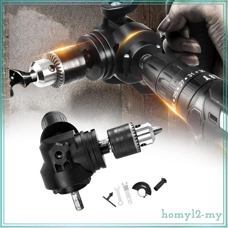 [HOMYLcfMY] 90 Degree Angle Bending Extension Drill Adapter Triangular ...