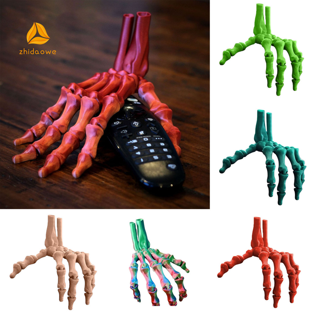 zhidaowe Realistic Skeleton Hand Figurine Skeleton Hand Model Spooky 3d ...