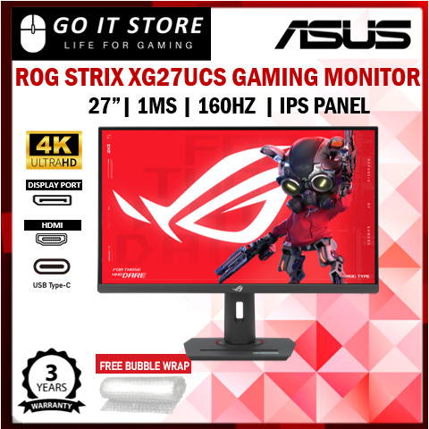 ASUS ROG STRIX XG27UCS 27" 165Hz 1ms 4K UHD G-SYNC GAMING MONITOR (HDMI ...