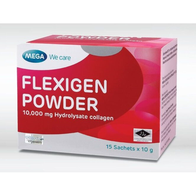 Mega Flexigen Powder 10,000mg Hydrolysate Collagen (15 Sachets ...