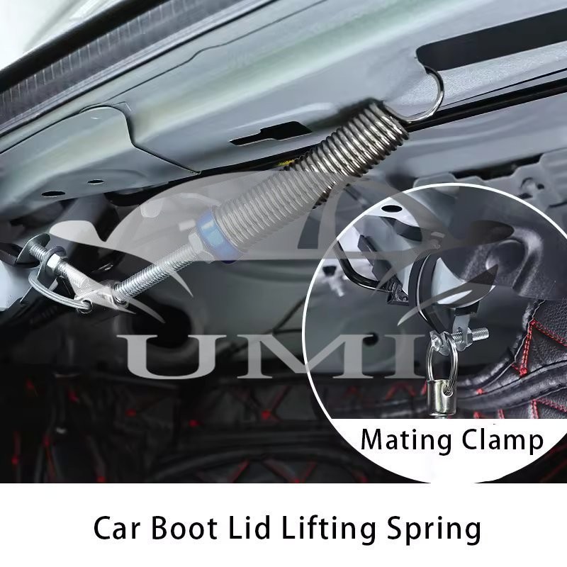 2 Pcs Spring + Clamp Car Automatic Car Boot Lid Lifting Automatic Trunk ...