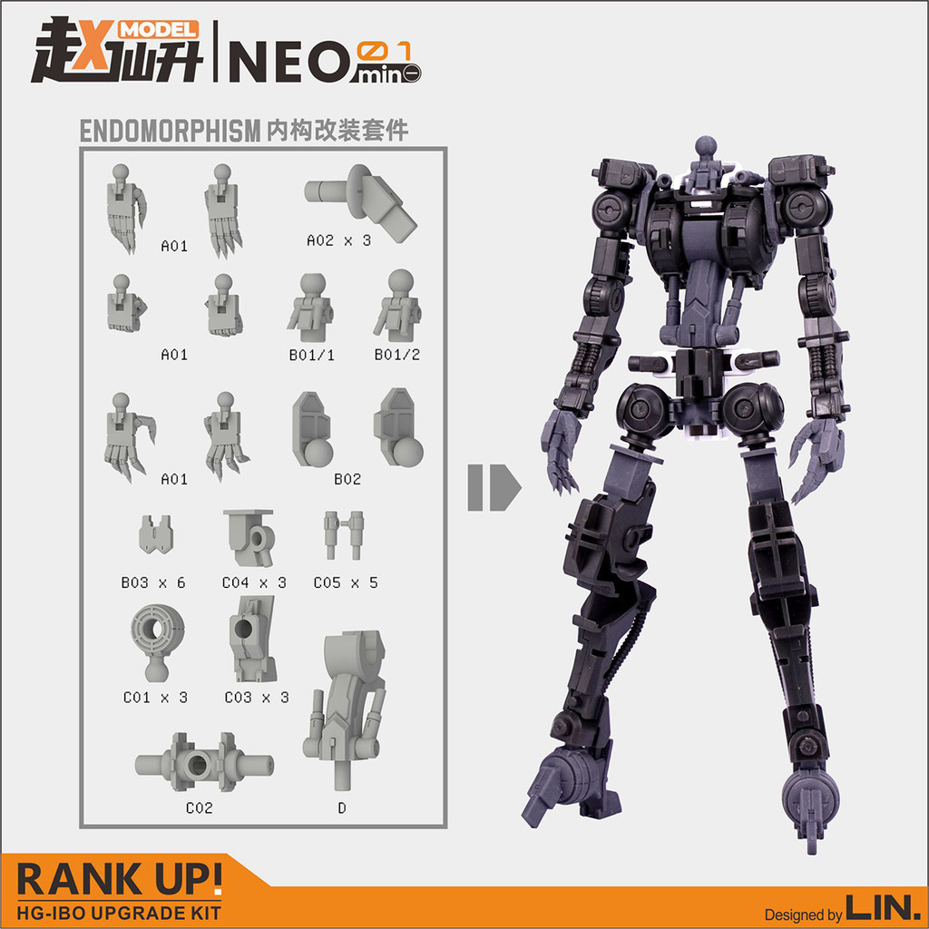 G MAKE GMAKE ZXS NEO-01 HG BARBATOS General use 3D print detail upgrade ...