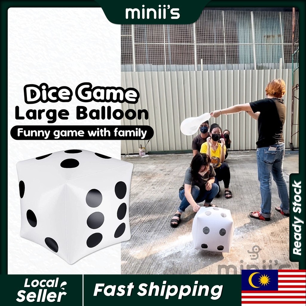 MINIIS Inflatable Dice TikTok Game Dice Fun Large Set 30cm Plastic Dice ...