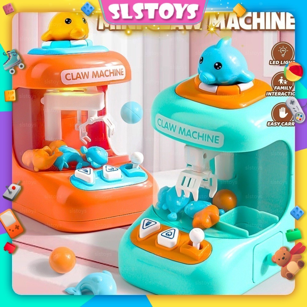 [ LED Lighting ] Mini Claw Machine Crane Candy Catcher Arcade Prize ...