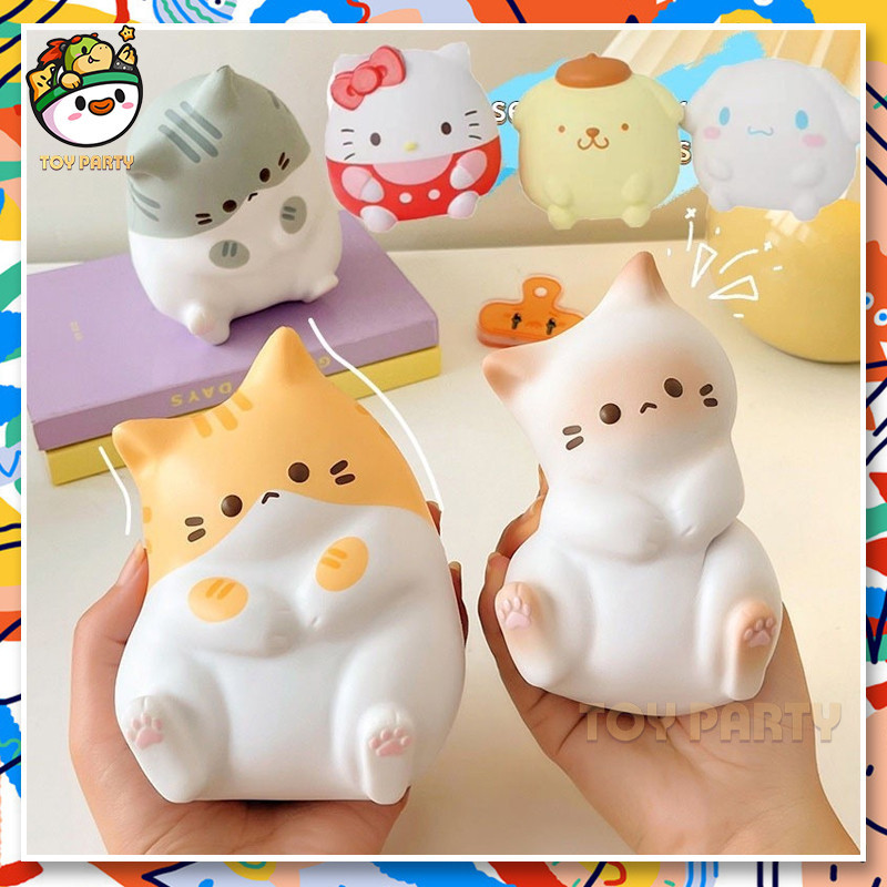 【⭐24h⭐Cat Toy】Cute Decompression Toy Coco Cat Pinch Music Slow Rebound ...