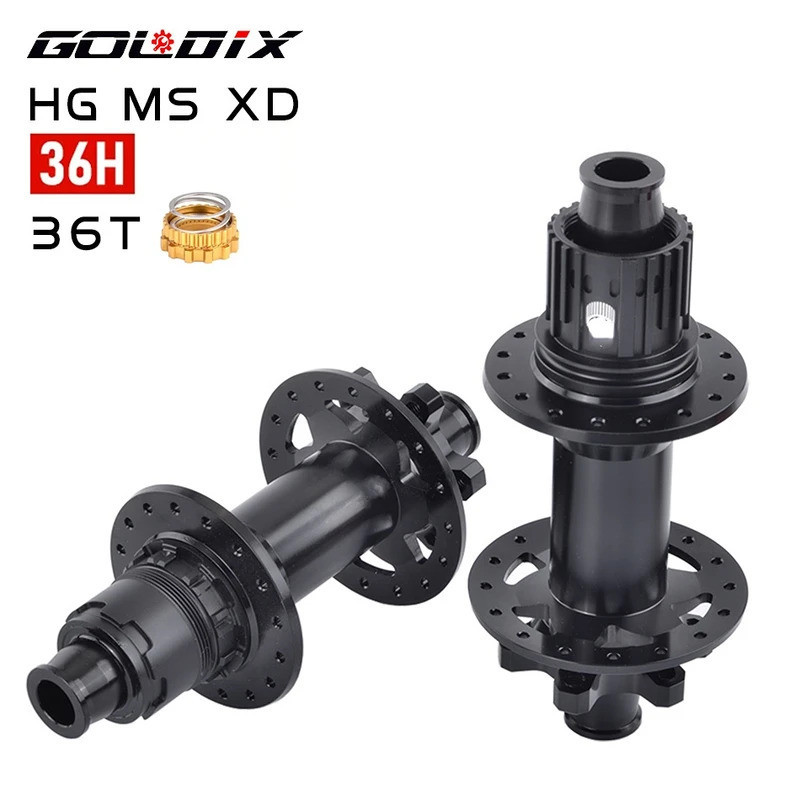 GOLDIX Bicycle Hub 36 Holes Without LOGO Mountain Bike DIY Hub HG/XD/MS ...
