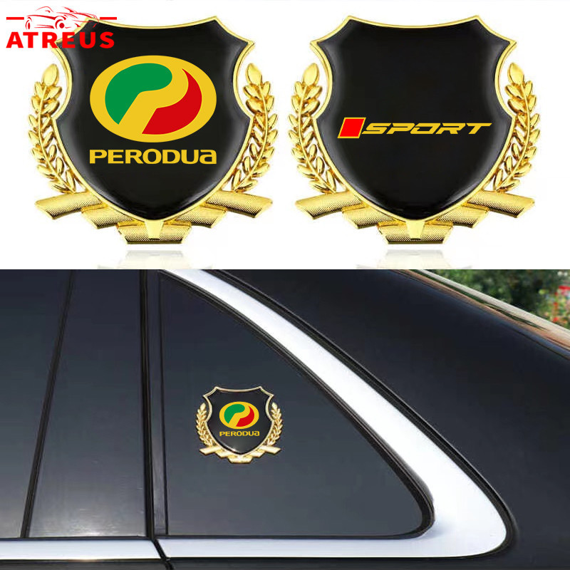 Perodua Car Decoration Stickers Appearance 3D Stereo Car Sticker Side ...