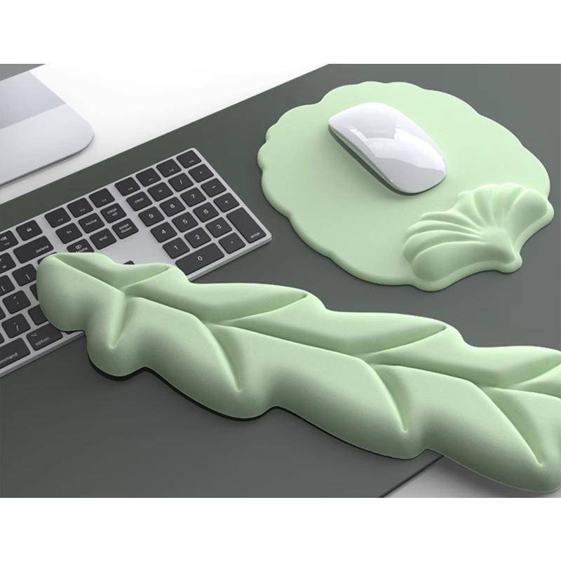 Leaf Shape Wrist Rest Mouse Pad Mini Mouse Pad Premium Wrist Support ...