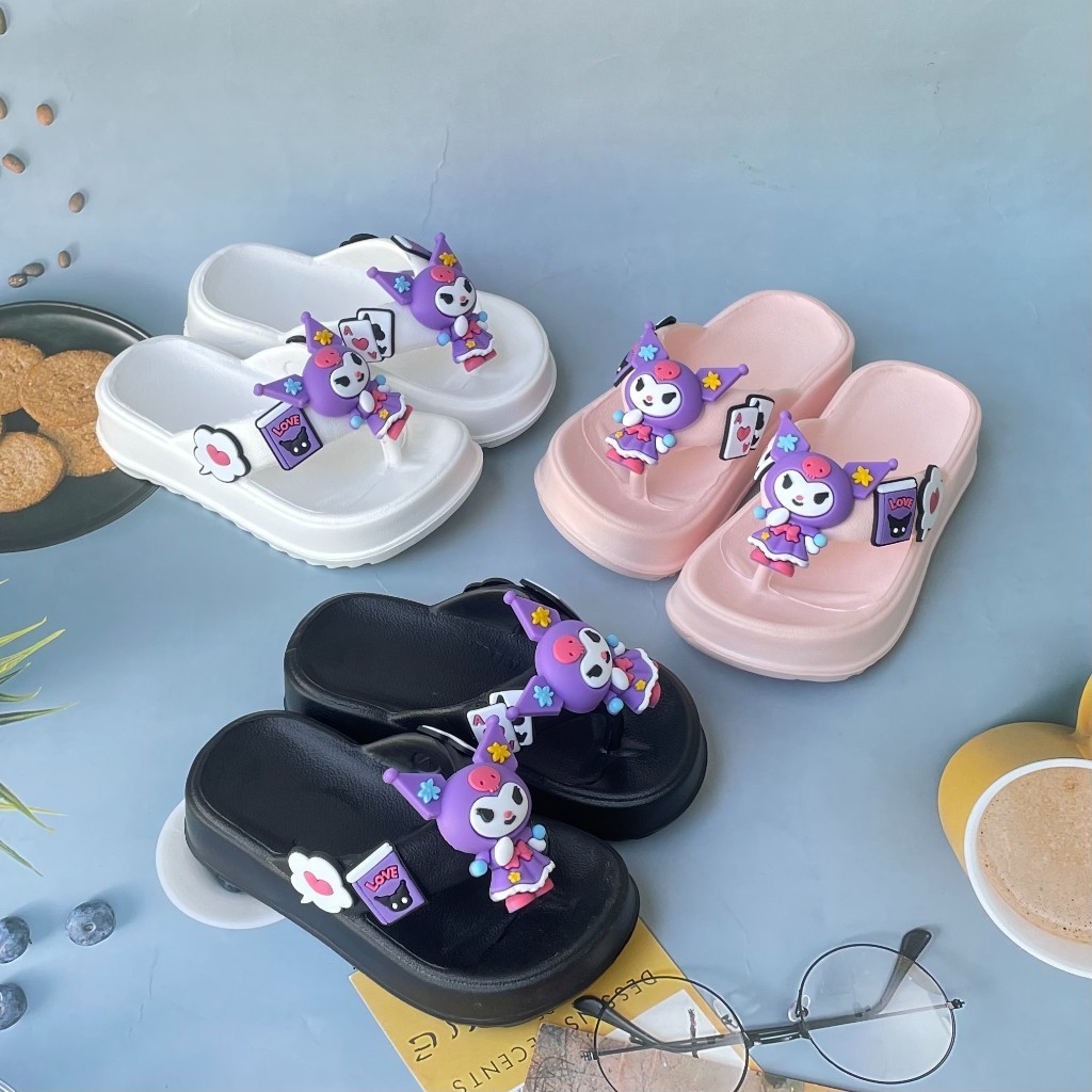 Ultra Lightweight EVA Flip-Flops With kuromi Hot Trend - Small FORM ...