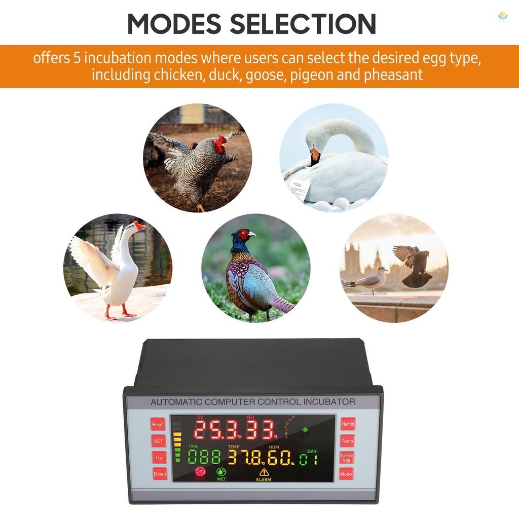 LED Color Screen Automatic Incubator Controller Egg Incubator ...