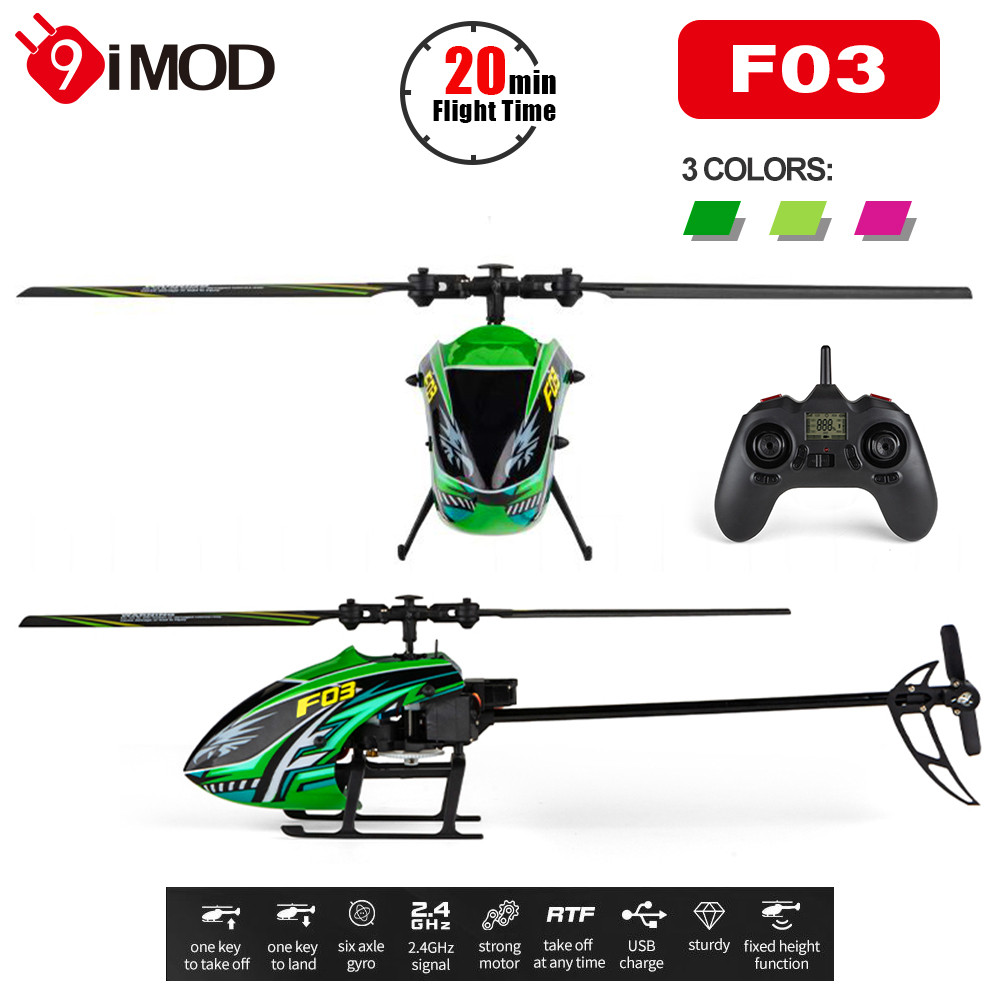 RC Helicopter F03 2.4GHz Professional RC Single Propeller Helicopter ...