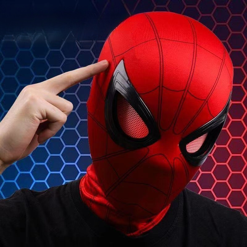 New Product 3D Spider-Man Headgear Winkable Spider-Man Mask Miles Mask ...