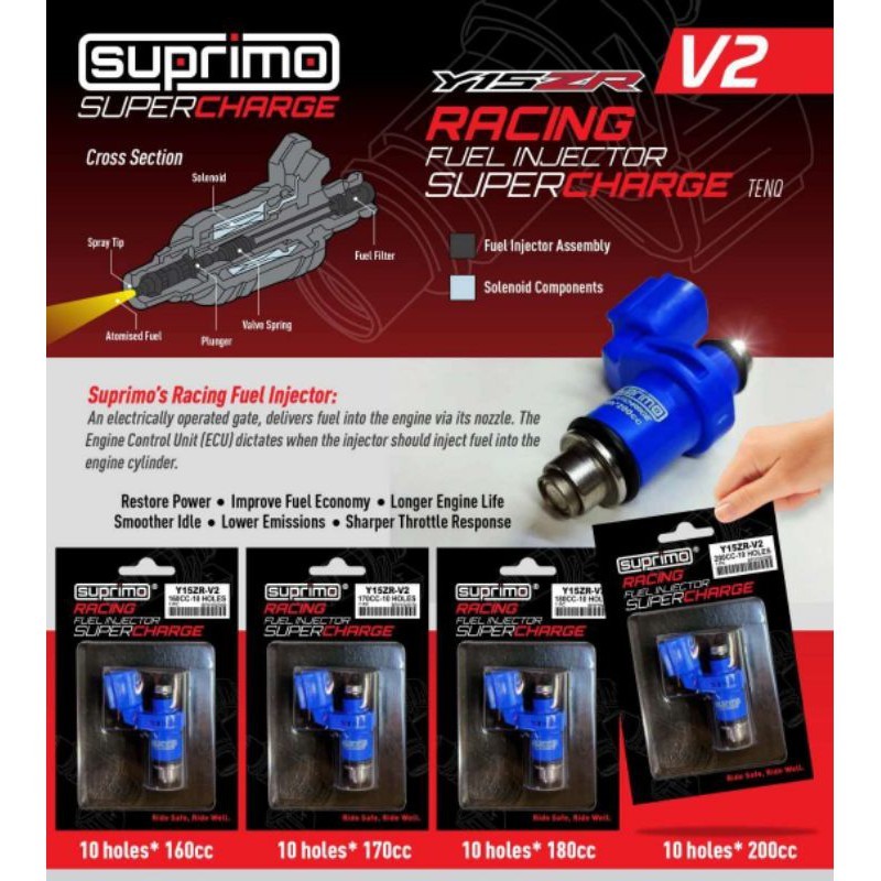 SUPRIMO FUEL INJECTOR Y15 V2 10H 160CC 170CC 180CC 200CC INJECTOR ...
