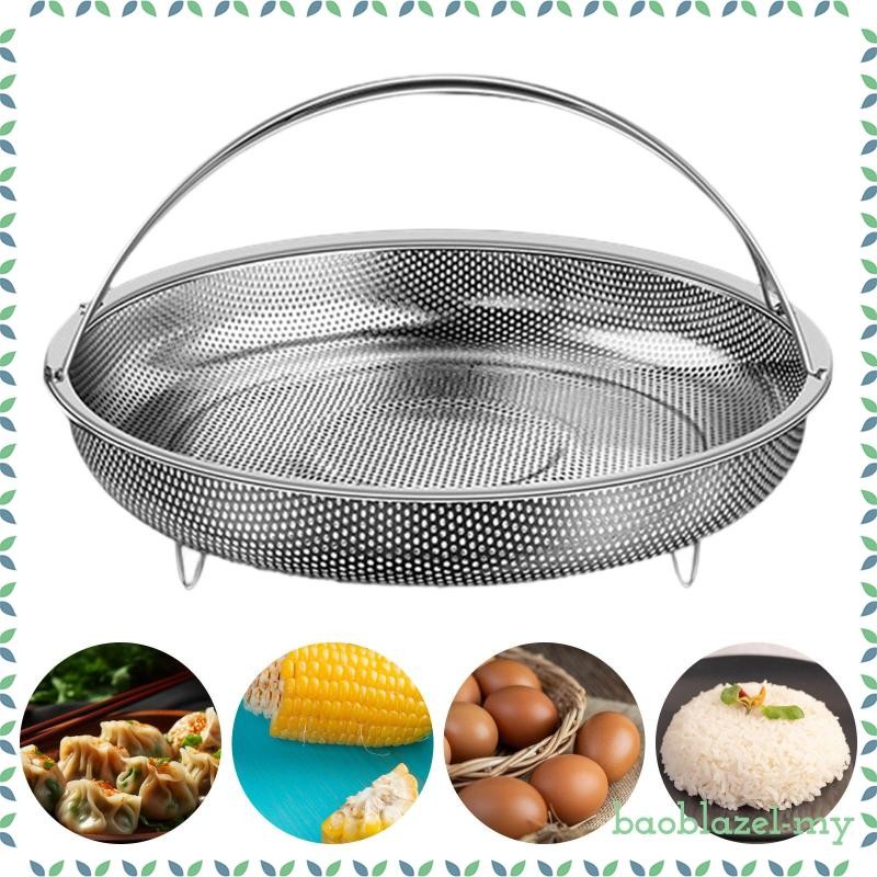 [BaoblazecbMY] Steamer Insert Stainless Steel Steamer Basket for ...