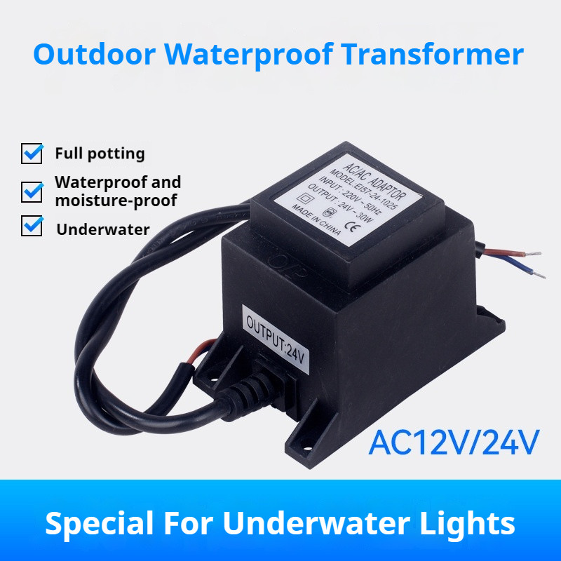 Waterproof Transformer 220V to 24V/12V 80W for Underwater Lights AC ...