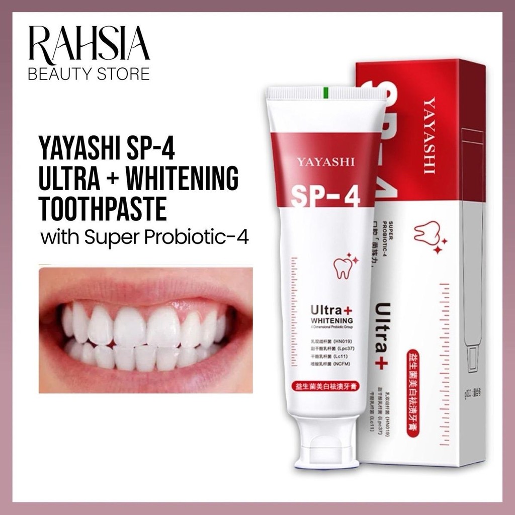 YAYASHI SP4 Ultra Plus Super Probiotic Whitening Toothpaste Ubat Gigi ...
