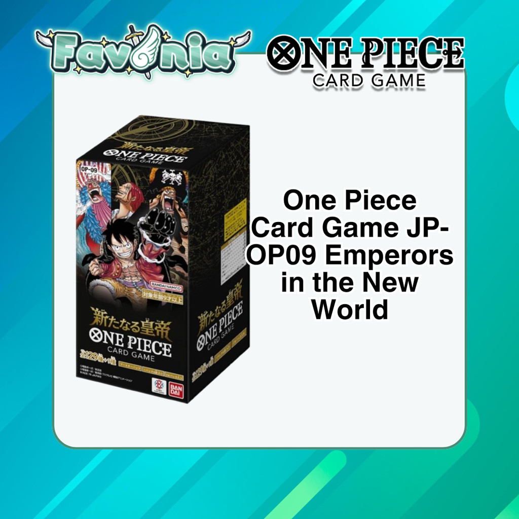 OPCG | One Piece Card Game | OP09 Emperors in the New World | JP | Booster Box | Shopee Malaysia