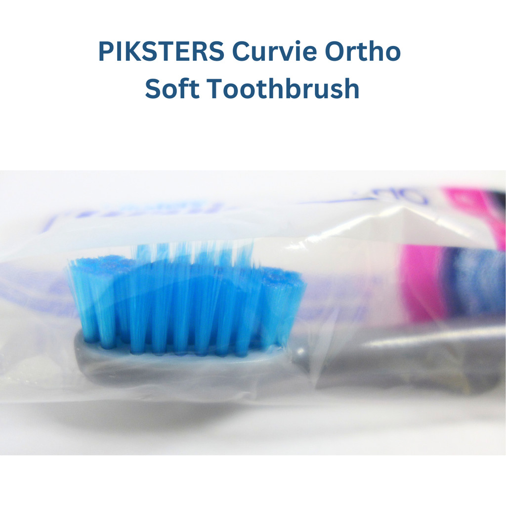 PIKSTERS Curvie Ortho Soft Toothbrush (random colour) | Shopee Malaysia