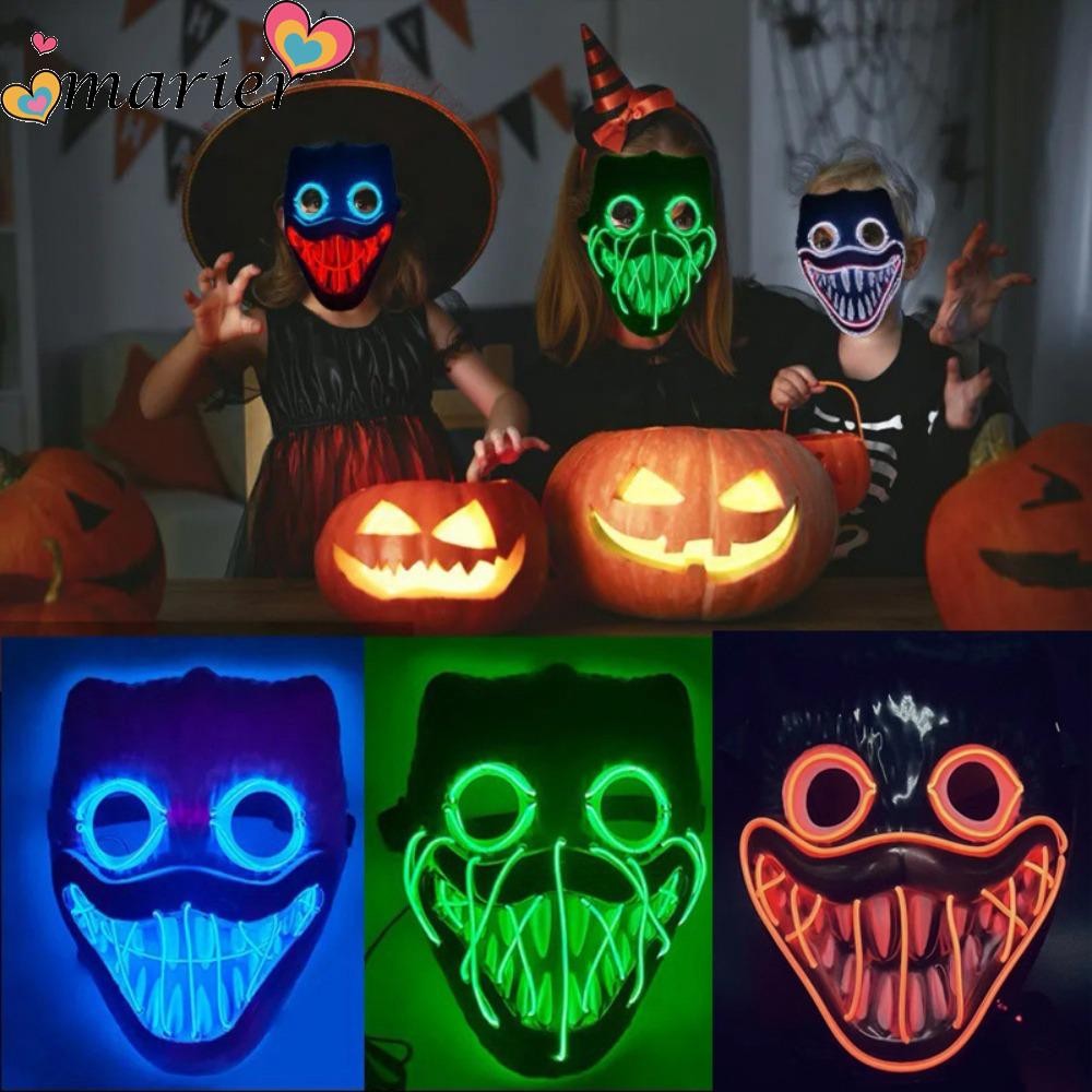 MARIER Halloween , Glowing LED Cosplay Neon Light , Cyberpunk Horror ...