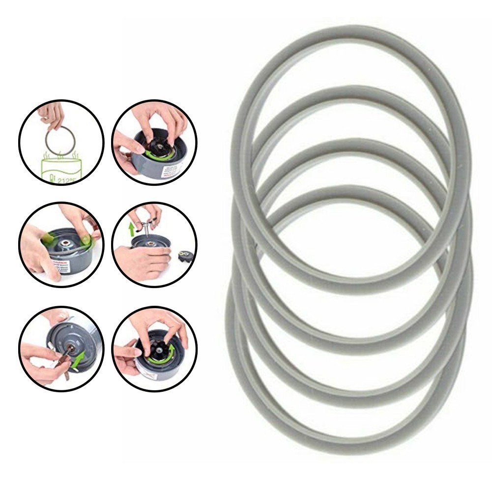 FSFO| 4X Gray Replacement Rubber Gasket Seal Ring for Nutri Bullet ...
