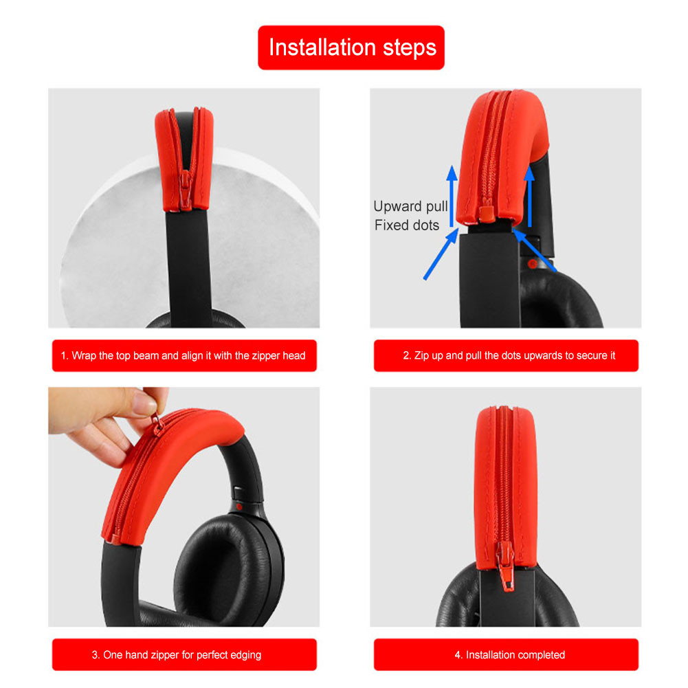 Silicone Earphone Protector Soft Earpads Headbeam Sleeve Anti-Scratch ...